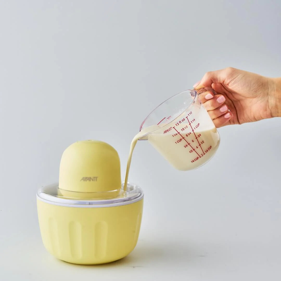 Avanti Ice Cream Maker Lemon – Drummers & Co Homestore