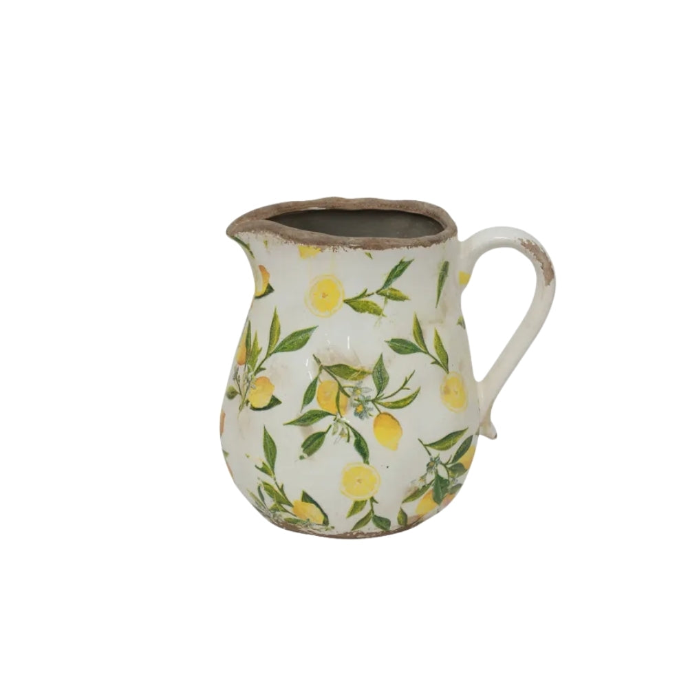 Botanical Lemon Jug Short — Drummers & Co Homestore